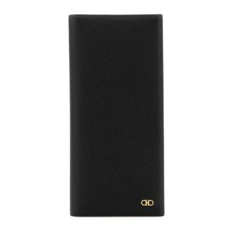 Ferragamo Homme, Accessoires, Noir, Taille: ONE Size Porte-cartes en cuir