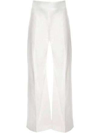 Carolina Herrera pantalon à coupe ample - Blanc