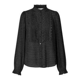 Lollys Laundry Damen, Blusen & Hemden, Schwarzk, SGr&ouml;&szlig;e