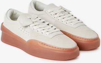 Lacoste Baskets en cuir m&eacute;lang&eacute;