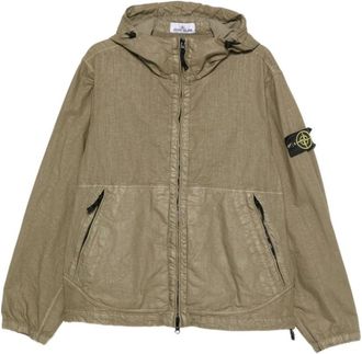Stone Island Homme, Vestes, Vert, Taille: M -Look Panama-TC Nylon Jacket