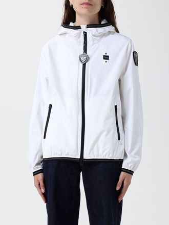 Blauer Jacke Damen Farbe Wei&szlig;