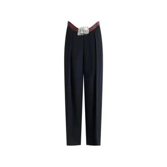 Jean Paul Gaultier Femme, Pantalons, Multicolore, Taille: 38 FR Curved Suit Pants