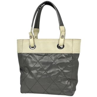 Chanel Pre-owned Canvas Tote Bag - - Pre-owned - Damen - Grau - ONE SIZE