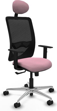 Piqueras y Crespo B&uuml;rostuhl Zulema mit 1D-Armlehnen, h&ouml;henverstellbarer Lendenwirbelst&uuml;tze und festem Kopfteil, ausgestattet mit Sincro 3 Positionen und Schneideschaum,