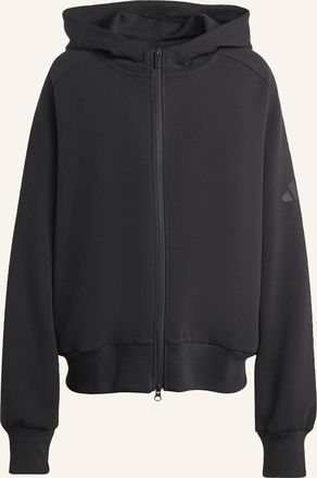 adidas Soft Lux Kapuzenjacke, Reissverschluss schwarz