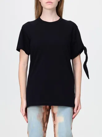 J.W.Anderson T-shirt slim fit en coton avec naud appliqu&eacute;