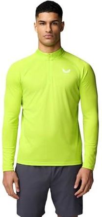 Castore Haut dentra&icirc;nement zipp&eacute; Adapt pour homme, Citron vert acide., XXL