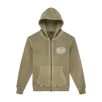 Deus SweaT-shirt zipp&eacute; Shield Gd - Homme - Sweatshirts et sweats &agrave; capuche - Vert - Taille: 2XL
