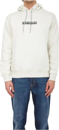 Napapijri Homme, Sweatshirts et sweats &agrave; capuche, Blanc, Taille: M SweaT-shirt Avorio