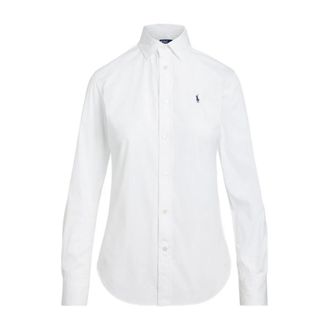 Ralph Lauren Femme, Blouses et Chemises, Blanc, Taille: 36 FR Chemise en coton stretch