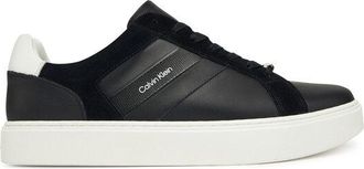 Calvin Klein Sneakers Classic Cupsole Laceup Tape Lth YM0YM01430 Schwarz