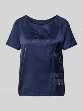 Monari T-Shirt mit Strasssteinbesatz