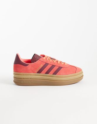 adidas Originals Gazelle Bold - Baskets - Rose et bordeaux-Rouge