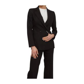 Marella Femme, Vestes, Noir, Taille: 42 FR Emmrum1 Double-breasted Jacket