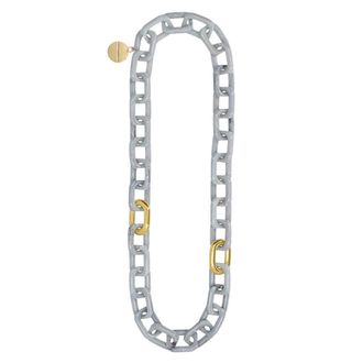 Vanessa Baroni Marmorierte und Goldene Gliederkette - - Accessories - Damen - Grau - ONE SIZE