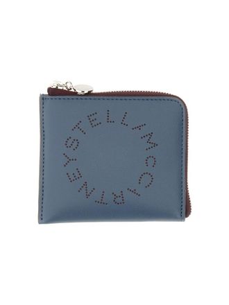 Stella McCartney Polyurethane Zipped Wallet - Blue