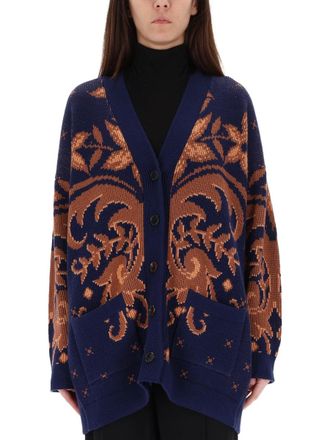 Etro Wool Multicolor Cardigan - Multicolor