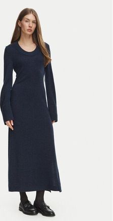 Tommy Hilfiger Strickkleid Scoop WW0WW52306 Dunkelblau Regular Fit