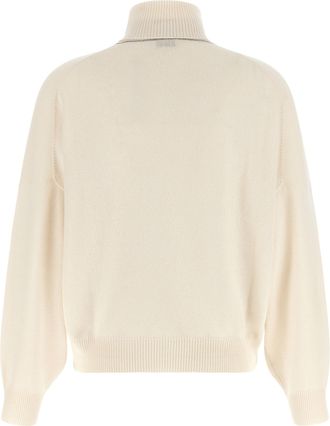 Brunello Cucinelli Womens White Cashmere Cardigan Clothing