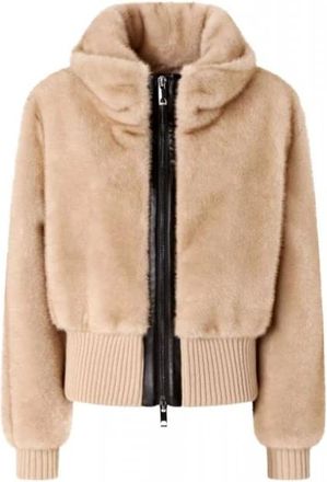 Pinko Pinko, Femme, Vestes, Beige, Taille: 36 FR Bagels Bomber