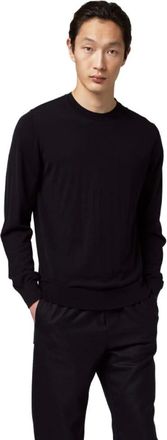 Alpha Studio Homme, Pulls, Bleu, Taille: M Ultra-fine Merino Crew Neck