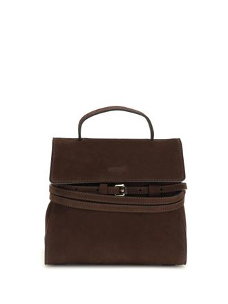 Moschino Tie Me Top Handle Bag - Brown