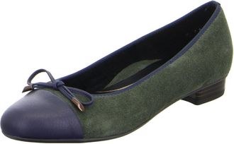 Ara Damen BARI Ballerinas, BLAU,Forest, 41.5 EU Schmal