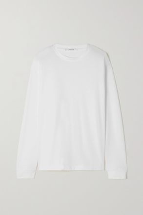 The Row Sweat En Jersey De Coton Ciles - Blanc