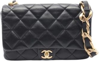 Chanel Pre-owned Sac bandouli&egrave;re vintage - Femme - Pre-owned - Noir - Taille: ONE Size