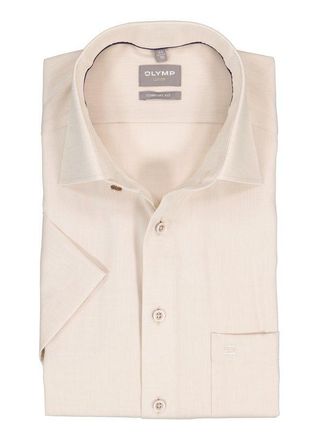 Olymp Herren Hemden beige Baumwolle