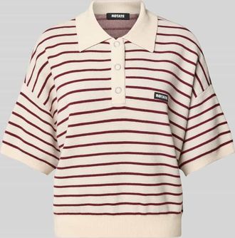Rotate Relaxed Poloshirt mit Woll-Anteil