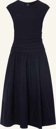 HUGO BOSS Kleid Estruci Im Materialmix blau