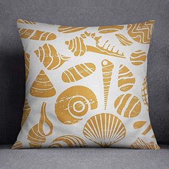 Bonamaison Le Jardin du Lin Kissenhüllen, Cotton, Mehrfarbig, 45x45