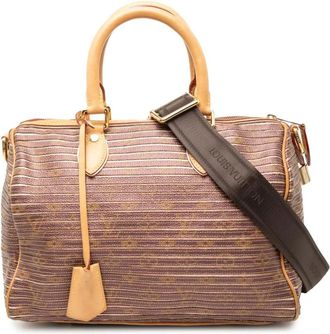 Louis Vuitton unisex, Pre-owned, Brun, Taille: ONE Size Sac &agrave; main ray&eacute; avec poign&eacute;e sur le dessus Pre-owned