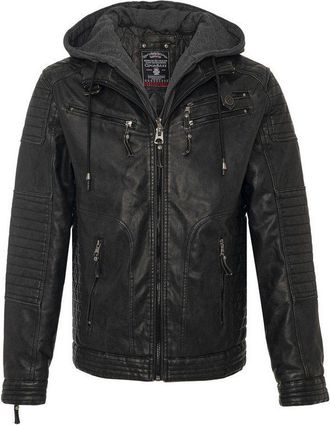 Cipo & Baxx Winterjacke CM231 mit abnehmbarer Kapuze