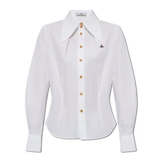Vivienne Westwood Hemd mit Logo - - Blouses & Shirts - Damen - Wei&szlig; - M