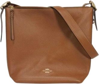 Coach Sac bandouli&egrave;re en cuir doccasion - Femme - Pre-owned - Brun - Taille: ONE Size