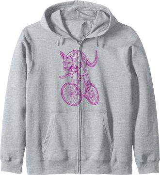 Seembo K&auml;nguru, Fahrrad, Tier, Lustiges Biker, Fahrrad Kapuzenjacke