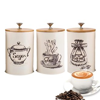 Generico Zuckerbeh&auml;lter: Dreifach luftdichte Beh&auml;lter, K&uuml;chenaufbewahrungsgl&auml;ser, Halterung f&uuml;r trockene Lebensmittel und Getr&auml;nke, langlebiges Siegeldesign, A