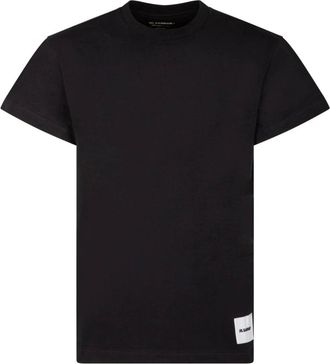 Jil Sander Homme, Tops, Noir, Taille: L Pack de T-shirts et Polos Noirs