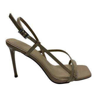 Sergio Moretti Femme, Chaussures, Vert, Taille: 36 EU Sandales &agrave; bout ouvert habill&eacute;es