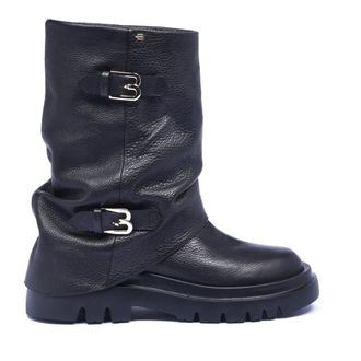 Baldinini Bottine en cuir grain&eacute; - Femme - Chaussures - Noir - Taille: 38 1/2 EU