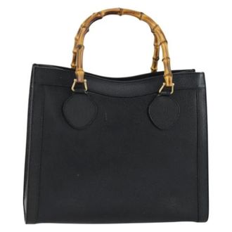 Gucci Sac &agrave; main en cuir Pre-owned - Femme - Pre-owned - Noir - Taille: ONE Size