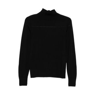 Seventy Femme, Pulls, Noir, Taille: 44 FR Pull &agrave; col roul&eacute;