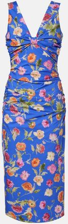 Carolina Herrera Midikleid aus einem Baumwollgemisch