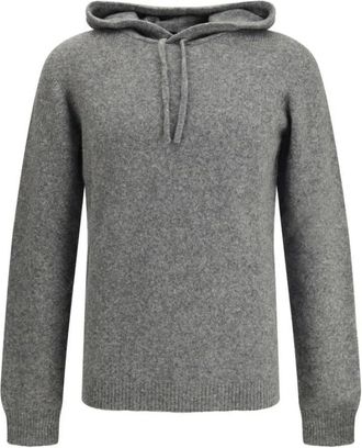 Roberto Collina Homme, Pulls, Gris, Taille: 46 FR Cashmere Sweat &agrave; capuche