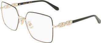 Ferragamo SF2241 703 Lunettes pour femme Dor&eacute;/noir 56/17/145