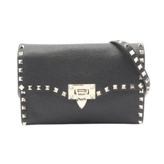 Valentino Pre-owned Rockstud Small Shoulder Bag - - Pre-owned - Damen - Schwarzk - ONE SIZE