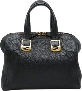 Fendi Pre-owned Sac &agrave; main Chameleon en cuir 8Bl114 - Femme - Pre-owned - Noir - Taille: ONE Size